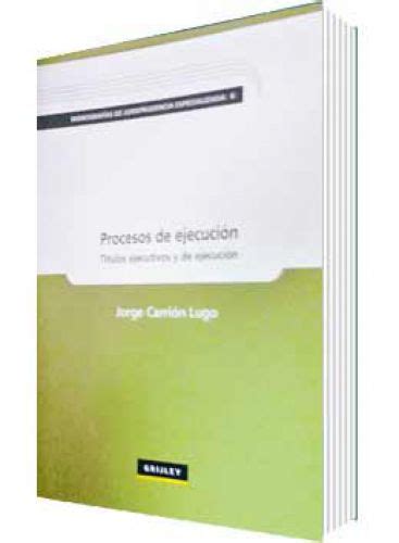 Procesos De EjecuciÓn Librería Juridica Legales Libros De Derecho