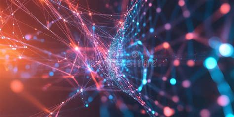 A Futuristic Ai Driven Next Generation 6g Communication Network Displaying Glowing Cybernetic