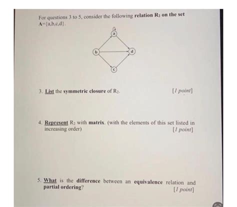 Solved For Questions 3 To 5 Consider The Following Chegg Com