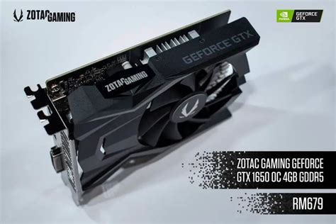 Zotac Announced The Zotac Gaming Geforce Gtx 1650 Oc