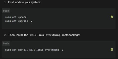 I Just Installed Wsl Kali Linux How Do I Install Everything On Kali By Aardvark Infinity