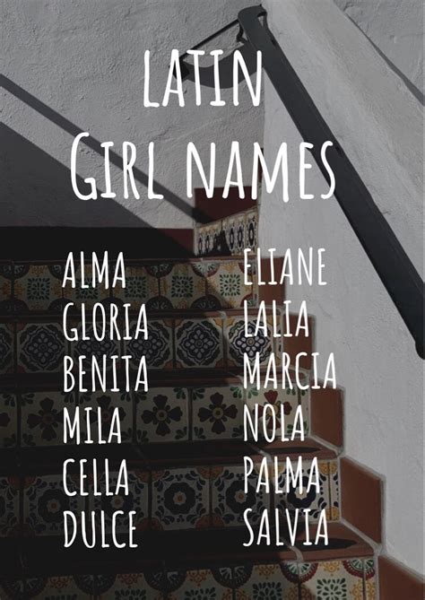 Latin Girl Names Artofit