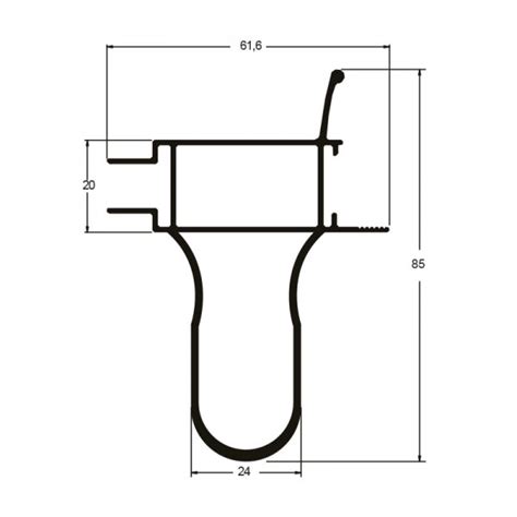 Perfil De Alumínio L 2128