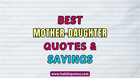 100 Mom And Daughter Cute Quotes