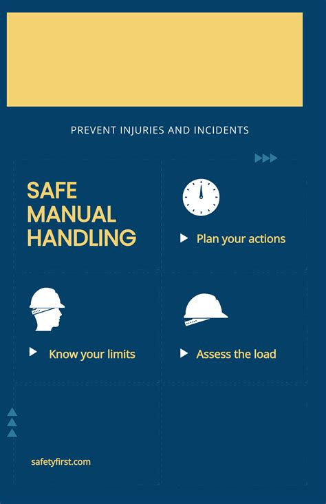 Free Safe Manual Handling Poster Template To Edit Online