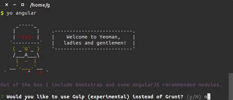 Yeoman Installation Angular Etape 1 Atomrace
