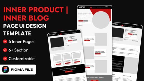 Inner Product Page Inner Blog Page Ui Template Figma