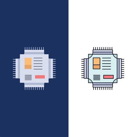 Chip Cpu Microchip Processor Technology Flat Color Icon Vector 13129193 Vector Art At Vecteezy