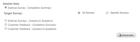 operations stats external survey completion summary franconnect inc