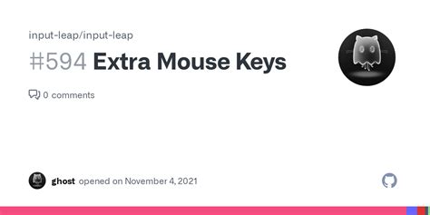 Extra Mouse Keys · Issue 594 · Input Leapinput Leap · Github