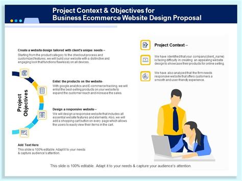 Project Context And Objectives For Business Ecommerce Website Design Proposal Ppt Inspiration