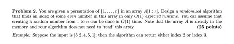 solved problem 2 you are given a permutation of {1 n}