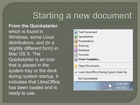 Libre Office Writer Lesson PPTX