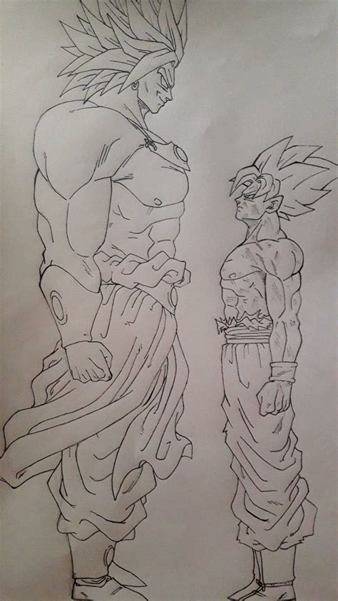 How To Draw Goku Vs Broly