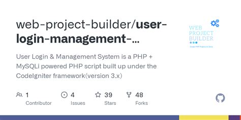 Github Web Project Builderuser Login Management Codeigniter Adminlte