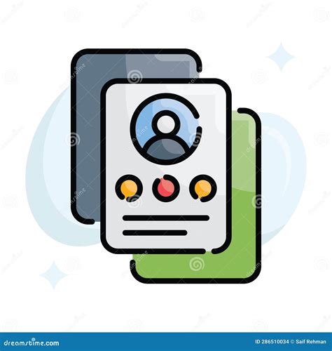 Cv Form Vector Filled Outline Icon Style Illustration Eps 10 File
