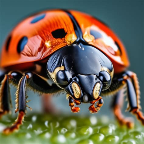 Macro Photography Ladybug Super Detailed Magnificent Masterpiece