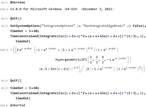 Calculus And Analysis Why These Integrals Fail To Evaluate In V 13