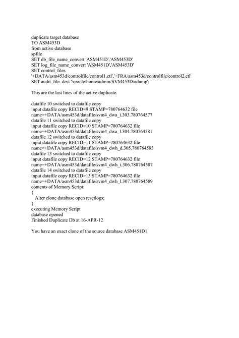 Clone Database Usingactiveduplicate Pdf