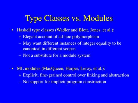 Ppt Modular Type Classes Powerpoint Presentation Free Download Id3200457