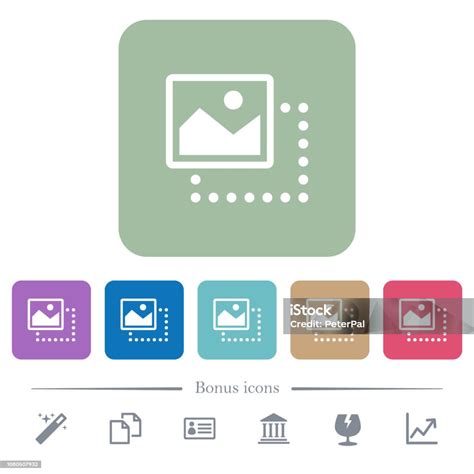 위로 드래그 이미지 왼쪽 평면 아이콘 색 둥근 사각형 배경 그림 그리기에 대한 스톡 벡터 아트 및 기타 이미지 그림 그리기