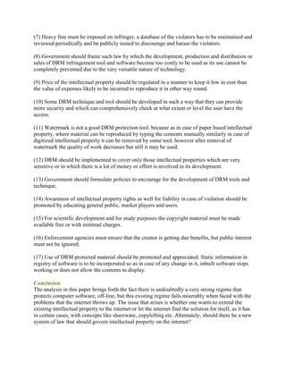 Ipr And Enforcement Mechanism DOCX Technology Computing