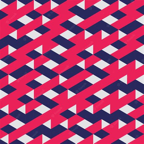 Premium Vector Red Geometric Seamless Pattern Abstract Background Vector Illustration