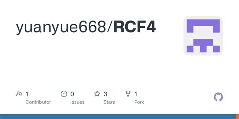 Github Yuanyue668rcf4