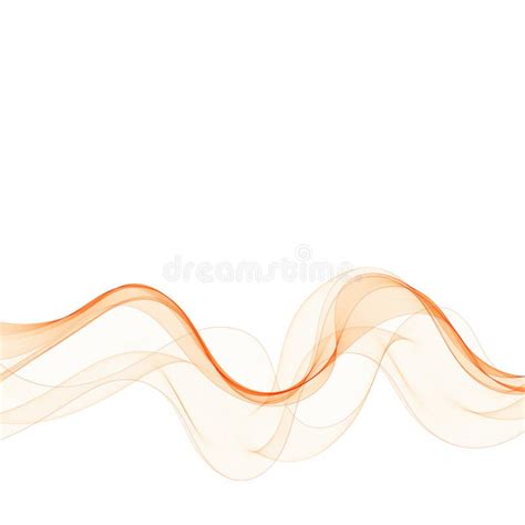 Orange Wave Abstract Vector Background Vector Illustration Eps 10