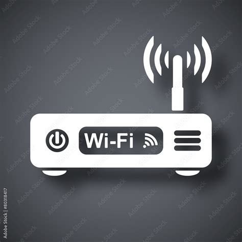 Vector Wireless Router Icon Stock Vector Adobe Stock