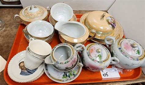 Tray Czech Luster Breakfast Set Japan Tea Set For Sale At Auction On