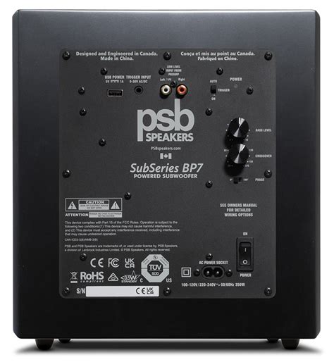 Psb Speakers Launches The Subseries Bp7 Powered Subwoofer