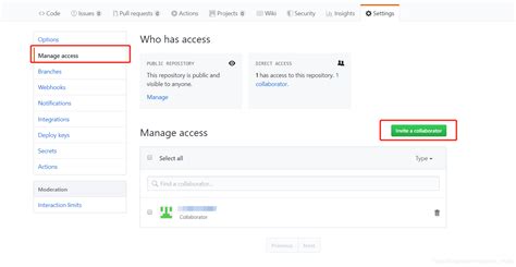 Github项目添加协作者github不显示项目协作者 Csdn博客