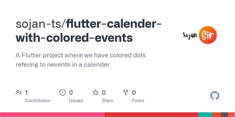 Github Sojan Tsflutter Calender With Colored Events A Flutter