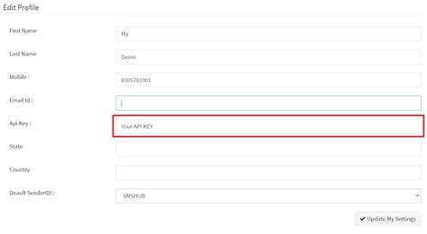 Where Can I Find My API Key SMS INDIA HUB
