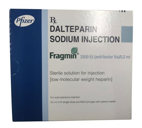 Fragmin 2500 Iu Injection At ₹ 280 Piece New Delhi Id 24289638430