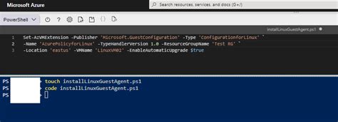 Microsoft Azure Install Guest Configuration Extension For Linux