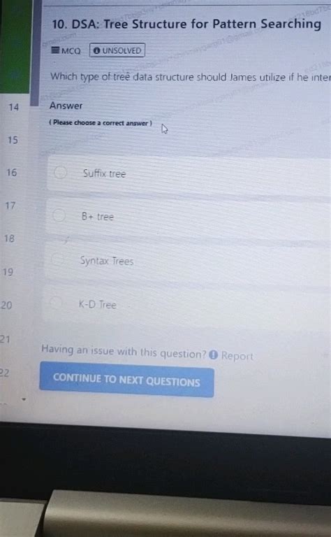 DSA Tree Structure For Pattern Searching StudyX