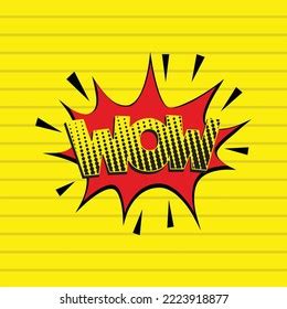 Comic Speech Bubble Expression Text Wow Stock Vector (Royalty Free) 2223918877 | Shutterstock