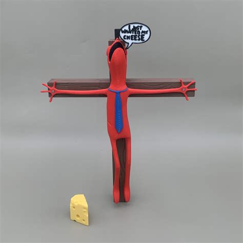 🐉 Alan Crucified V1 And V2 Smiling Friends・3d Print・cults