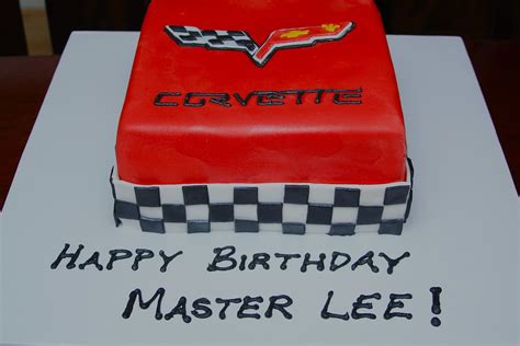Corvette Car Cake Fondant