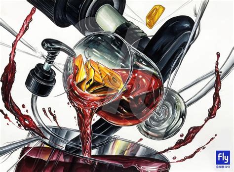 와인잔 펌프 치실 기초디자인