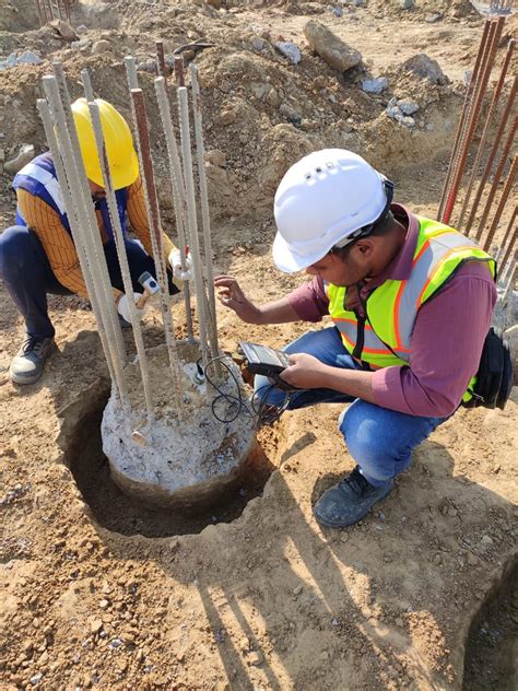 Pile Integrity Low Strain Pile Integrity Testing Intellitest Solutions Private Limited
