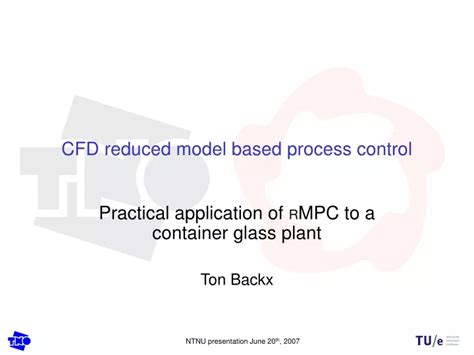 ppt cfd reduced model based process control powerpoint presentation