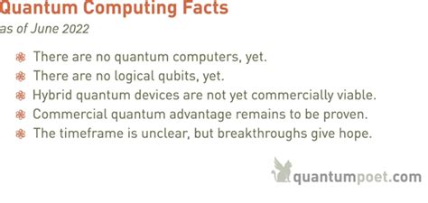 Hope And Hype In Quantum Computing Quantum Poet
