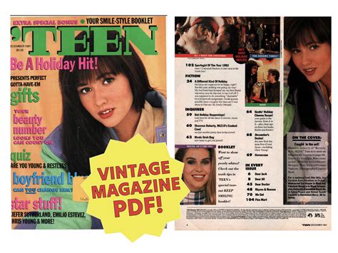 Revistas Adolescentes Populares Dos Anos 90 1990 Teen Magazines Etsy