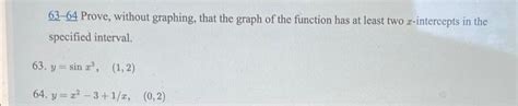 solved 63 64 prove without graphing that the graph of the