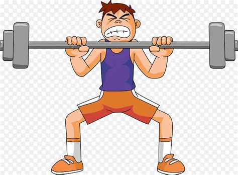 举重的卡通男子png图片素材下载 图片编号9191780 Png素材网