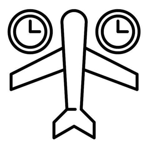 Premium Vector Jet Lag Line Illustration