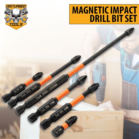 Disturbed Tools Magnetic Impact Drill Bit Set